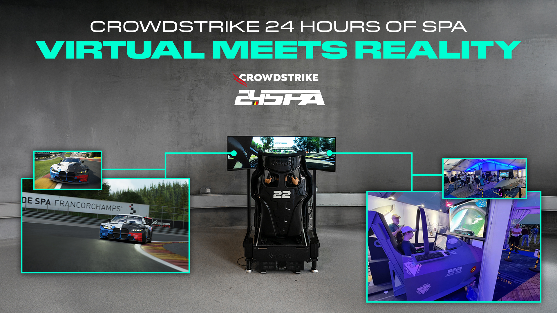 Virtual meets reality at the CrowdStrike 24 Hours of Spa | CrowdStrike 24 hours of Spa